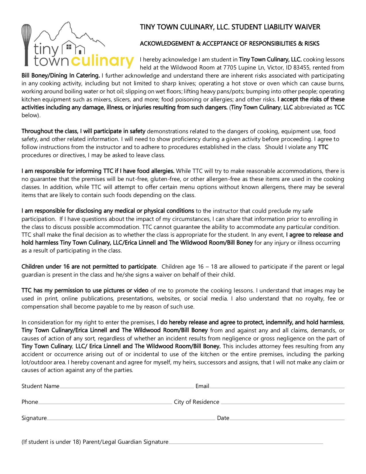 Group Lesson Registration/Info – Tiny Town Culinary